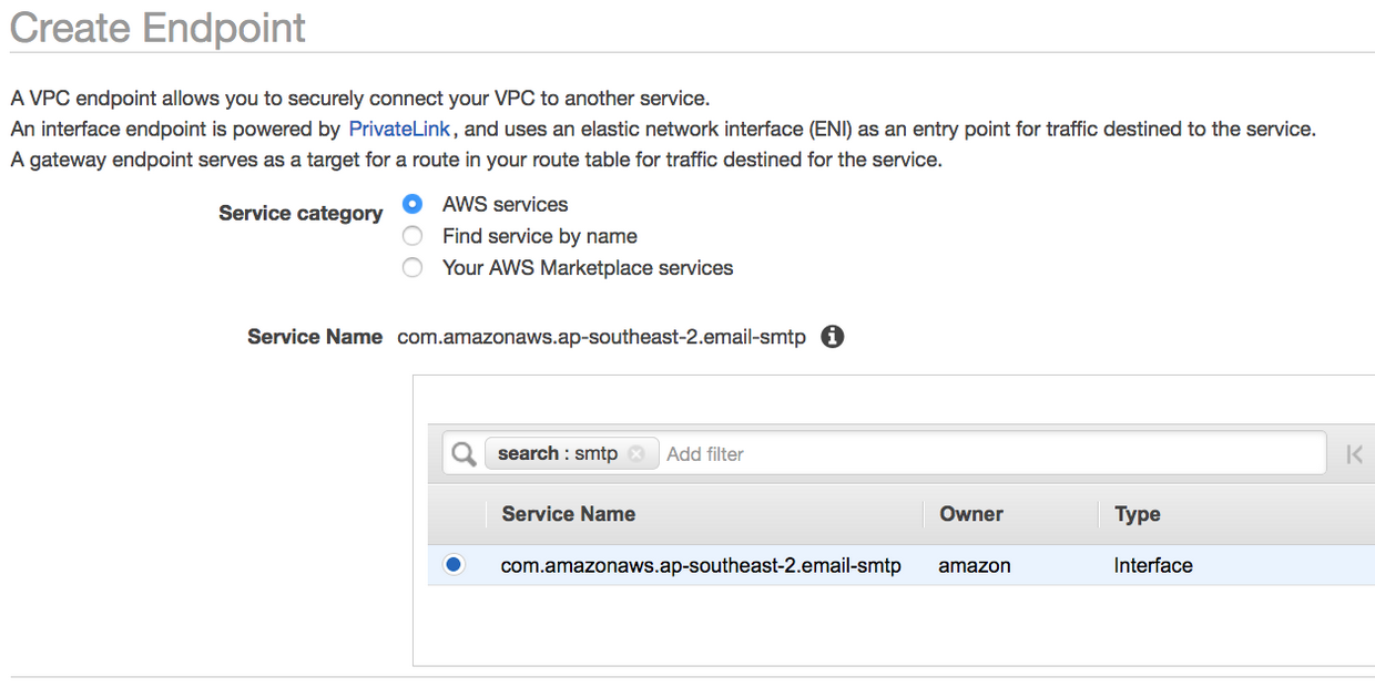 New – Amazon Simple Email Service (SES) for VPC Endpoints | AWS News Blog