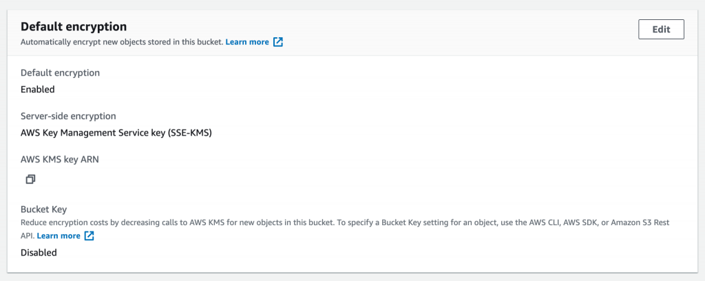 Reduce encryption costs by using Amazon S3 Bucket Keys on existing ...