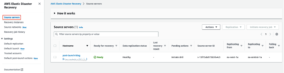 Automate post-recovery actions using Amazon Elastic Disaster Recovery ...