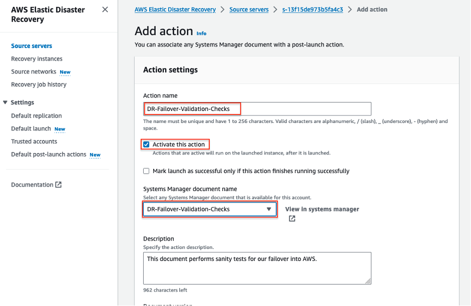 Automate post-recovery actions using Amazon Elastic Disaster Recovery ...
