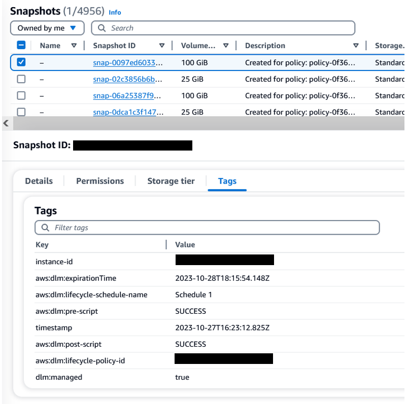 Automating application-consistent Amazon EBS Snapshots for SAP HANA ...