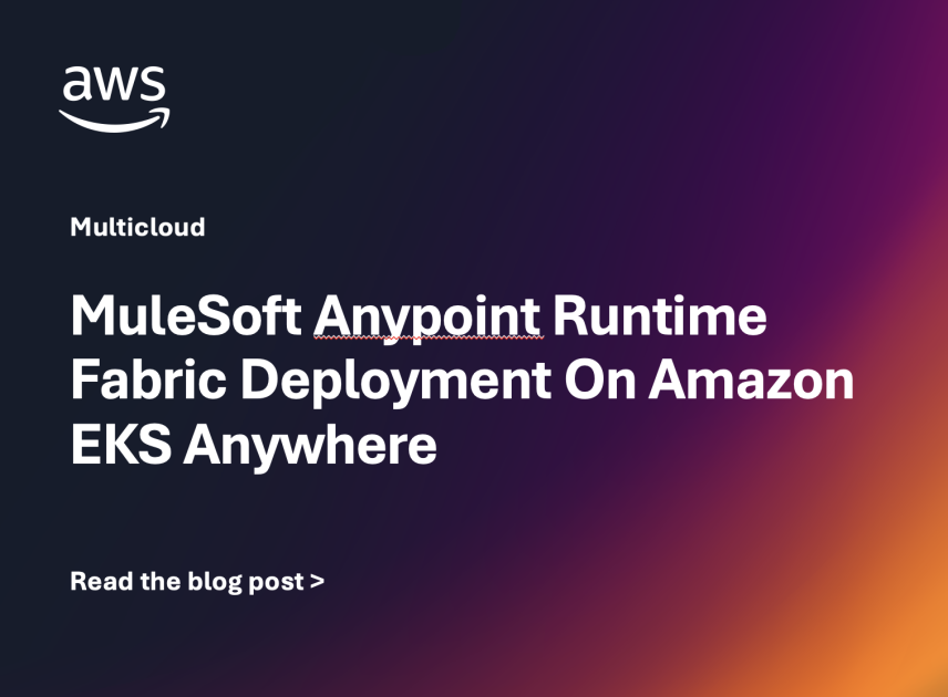 MuleSoft Anypoint Runtime Fabric Deployment On Amazon EKS Anywhere ...