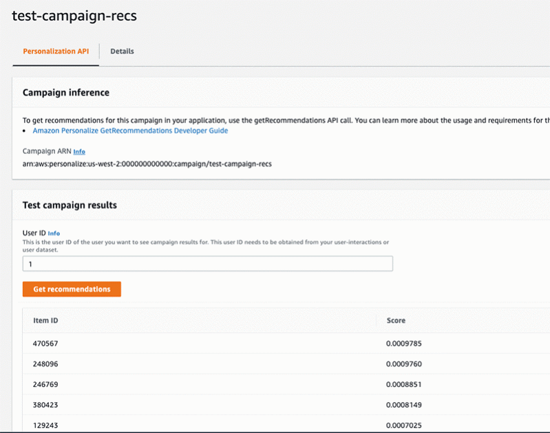 Introducing recommendation scores in Amazon Personalize | Artificial ...