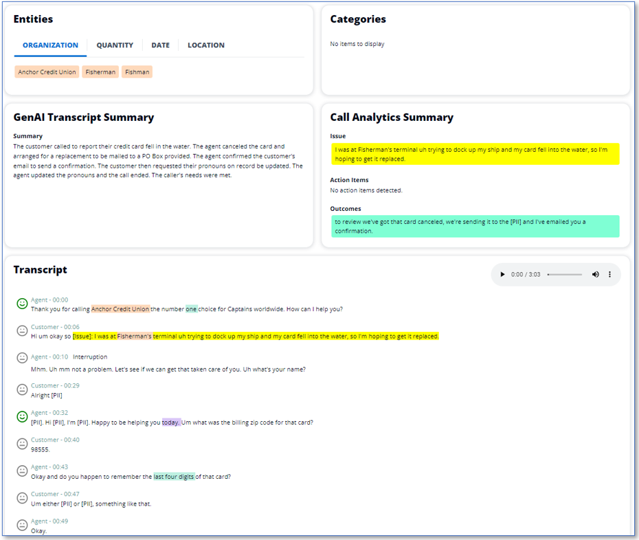 Post call analytics for your contact center with Amazon language AI ...