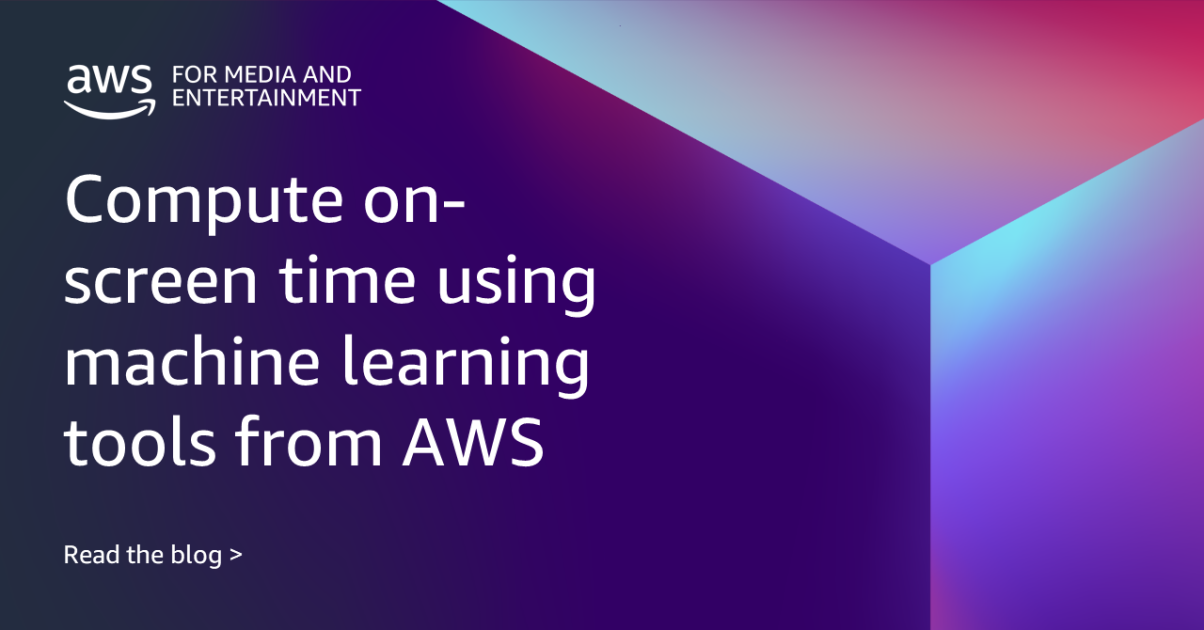 On-screen computation time using machine learning tools from AWS | AWS ... On-screen computation time using machine learning tools from AWS | AWS ...