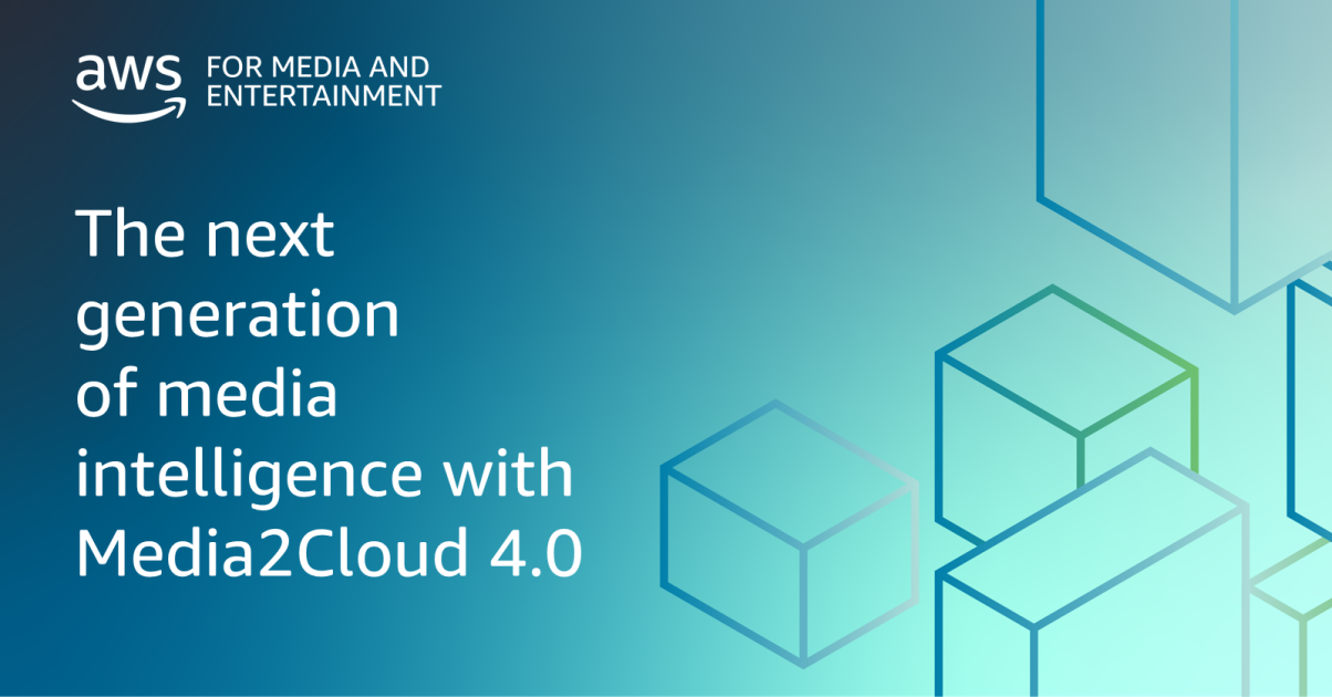 The next generation of media intelligence with Guidance for Media2Cloud on AWS version 4.0 | AWS ...