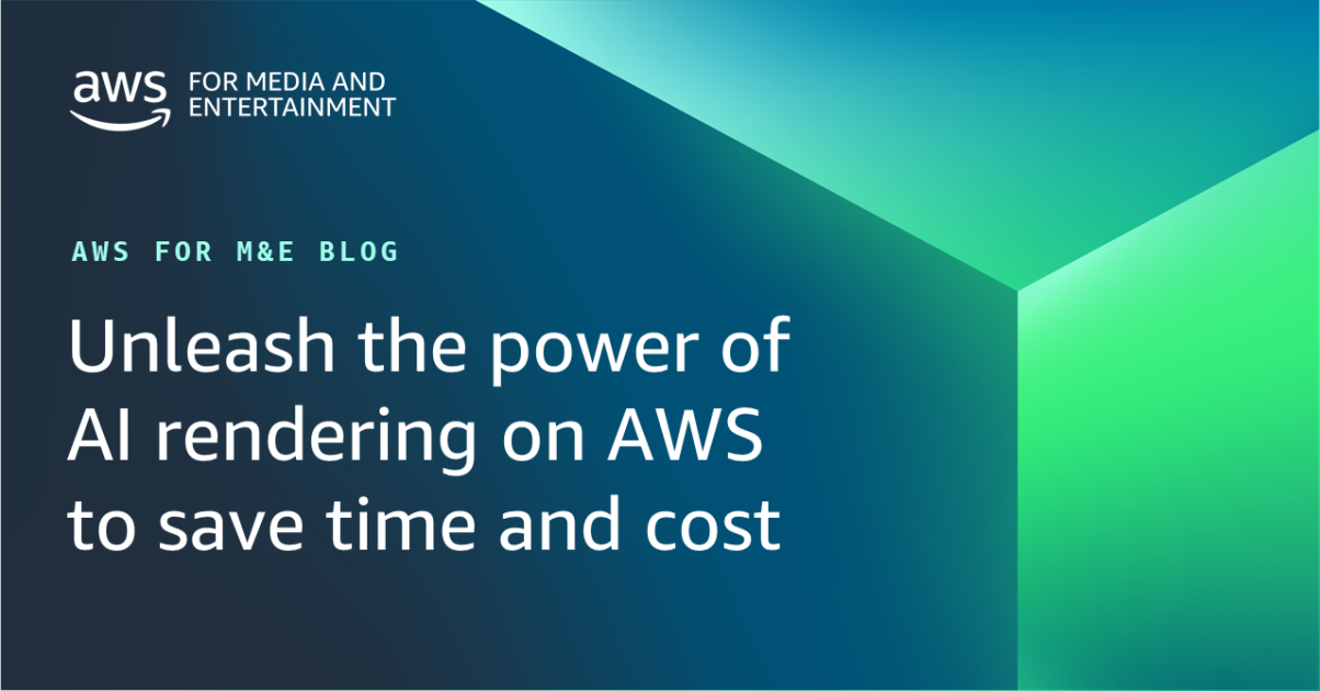 Unleash the power of AI rendering on AWS to save time and cost | AWS ...
