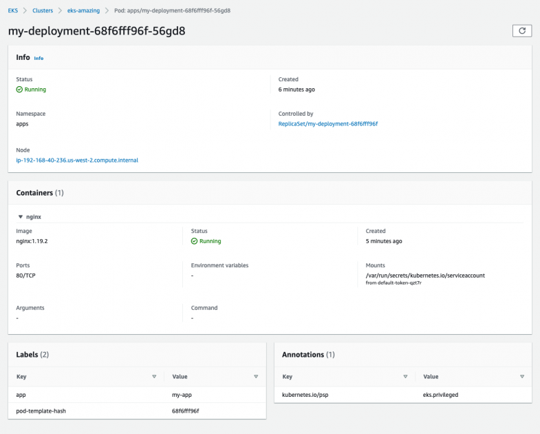 Introducing the new Amazon EKS console | Containers